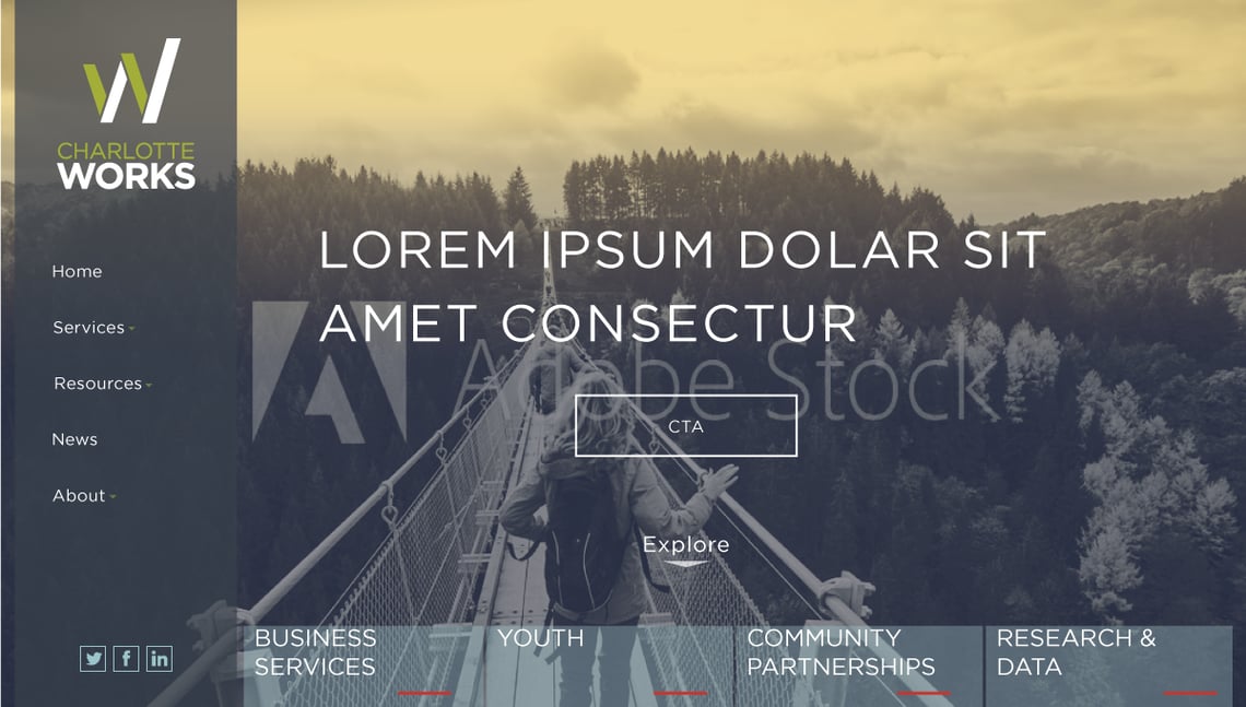 Case Study: Charlotte Works Website Design